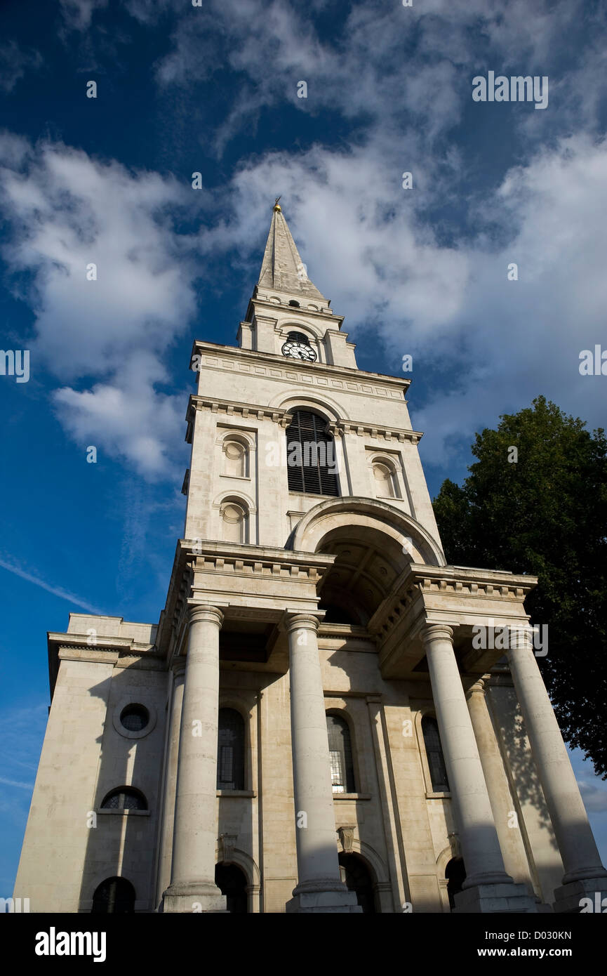 Christ Church Spitalfields designed by architect Nicholas Hawksmoor in ...