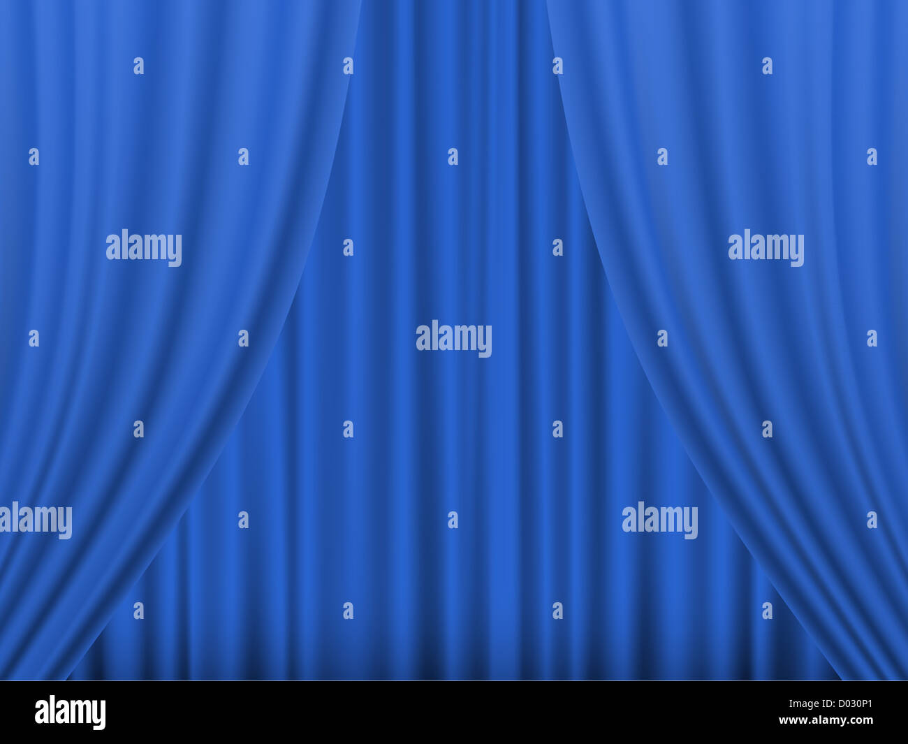 Close view of a blue curtain. Vector illustration Stock Photo - Alamy