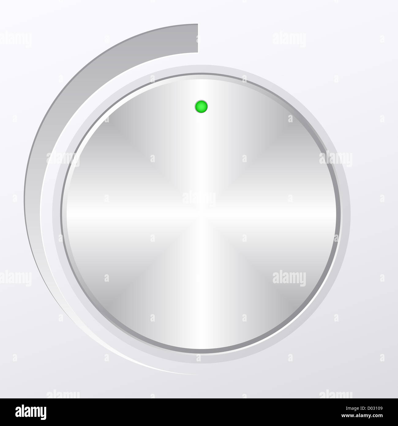 Metal volume knob. Vector illustration Stock Photo - Alamy