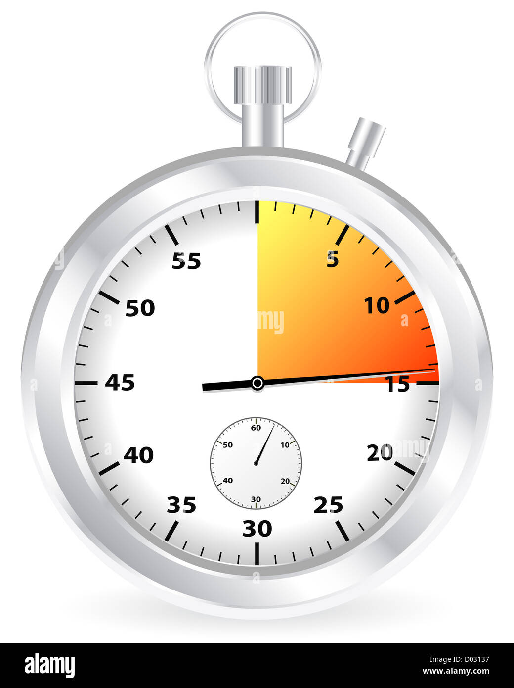Stopwatch isolated on a white background. Vector illustration Stock ...