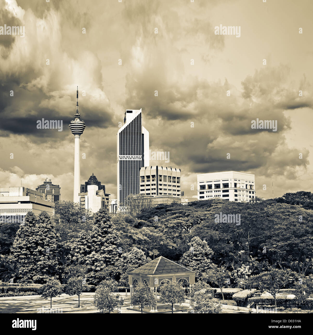 City scenery of skyline and buildings in Kuala Lumpur, Malaysia, Asia ...