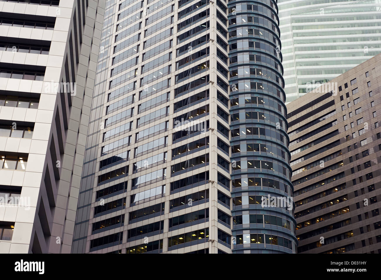 Attractive buildings in the modern metropolis of partial scene Stock ...