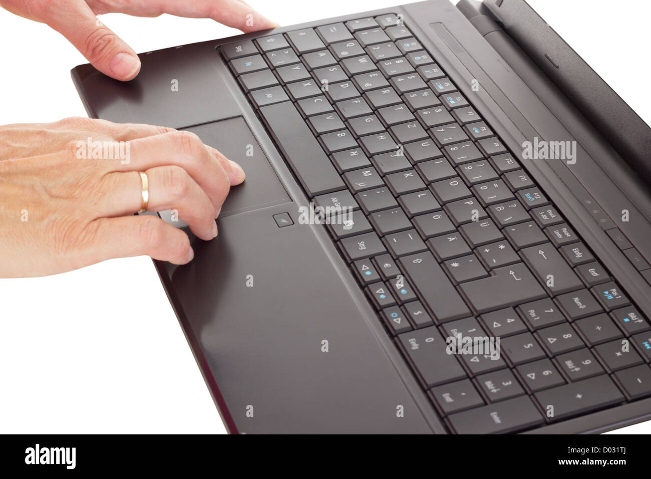 Typing laptop hands doctor hi-res stock photography and images - Alamy