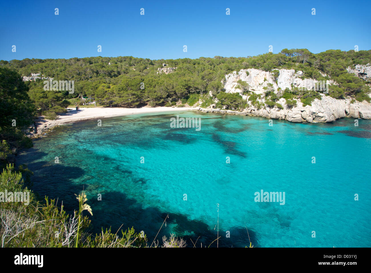 Macarella beach at Menorca island in Spain Stock Photo - Alamy