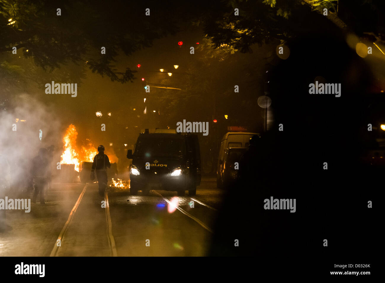 Lisbon, Portugal. 14th November 2012. After a day of general strike in ...