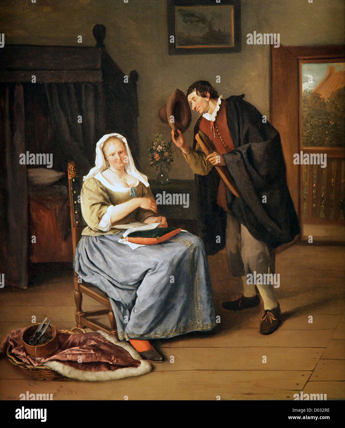 Jan steen dutch painter 1626 1679 the inappropriate proposal hi-res ...