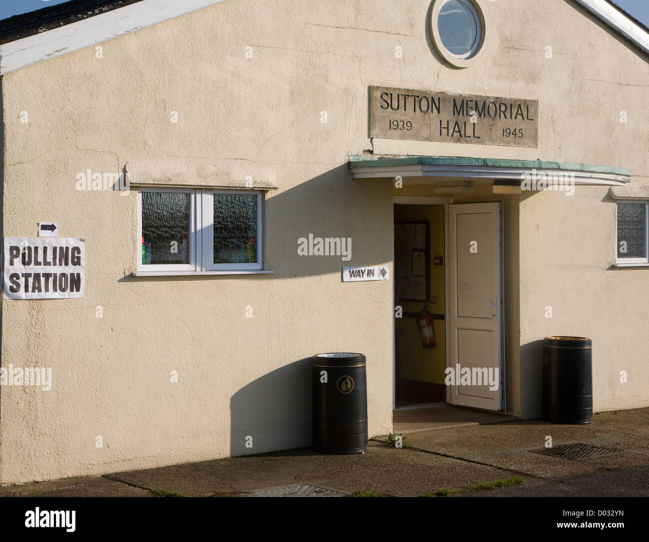 Sutton memorial hall 1939 1945 village hall polling station Sutton ...
