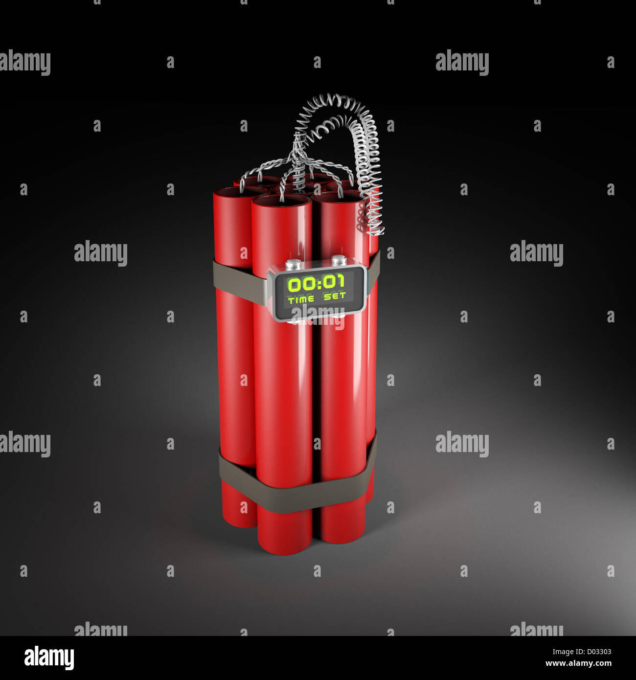 3d image of classic time bomb Stock Photo - Alamy