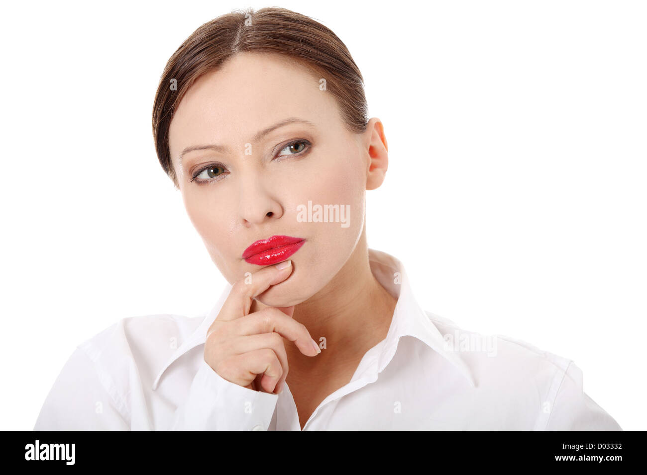 Thoughtful mature business woman hi-res stock photography and images ...