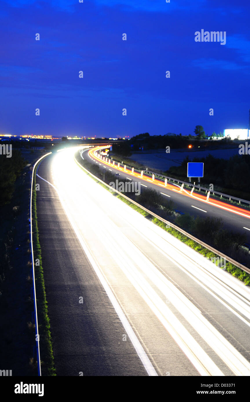 Road night time showing hi-res stock photography and images - Alamy