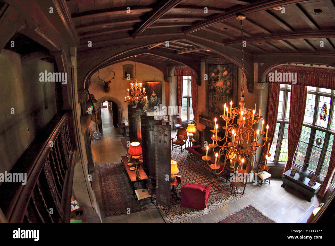 Interior of Coe Hall the former gold coast estate of William R. Coe ...