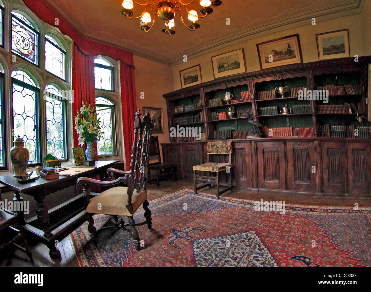 The study at Coe Hall Planting Fields Arboretum Oyster Bay Long Island ...