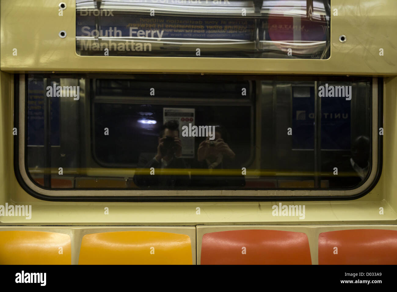 Metro subway wagon window reflection hi-res stock photography and ...