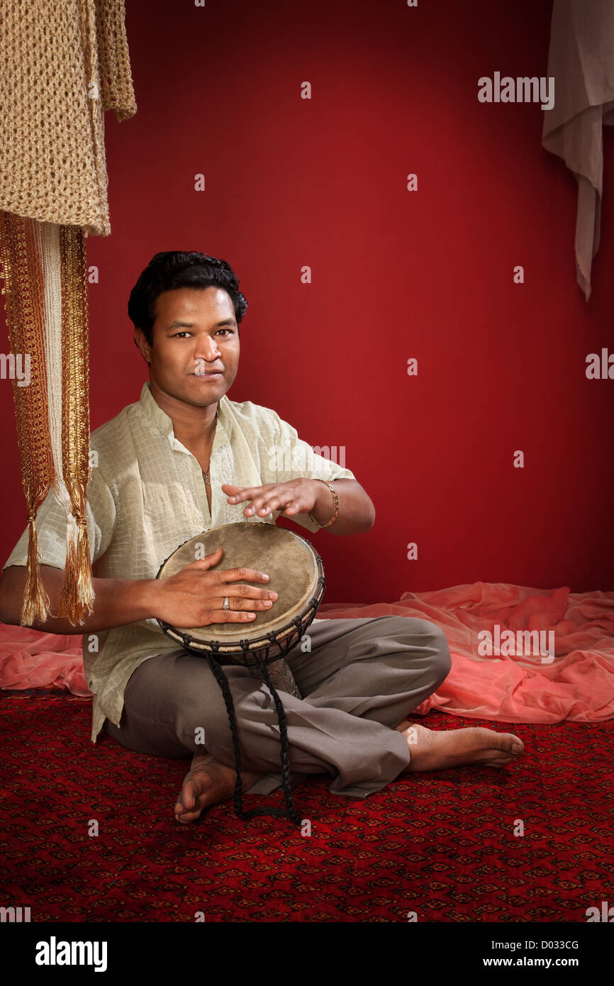 Indian musician playing tabla hi-res stock photography and images - Alamy
