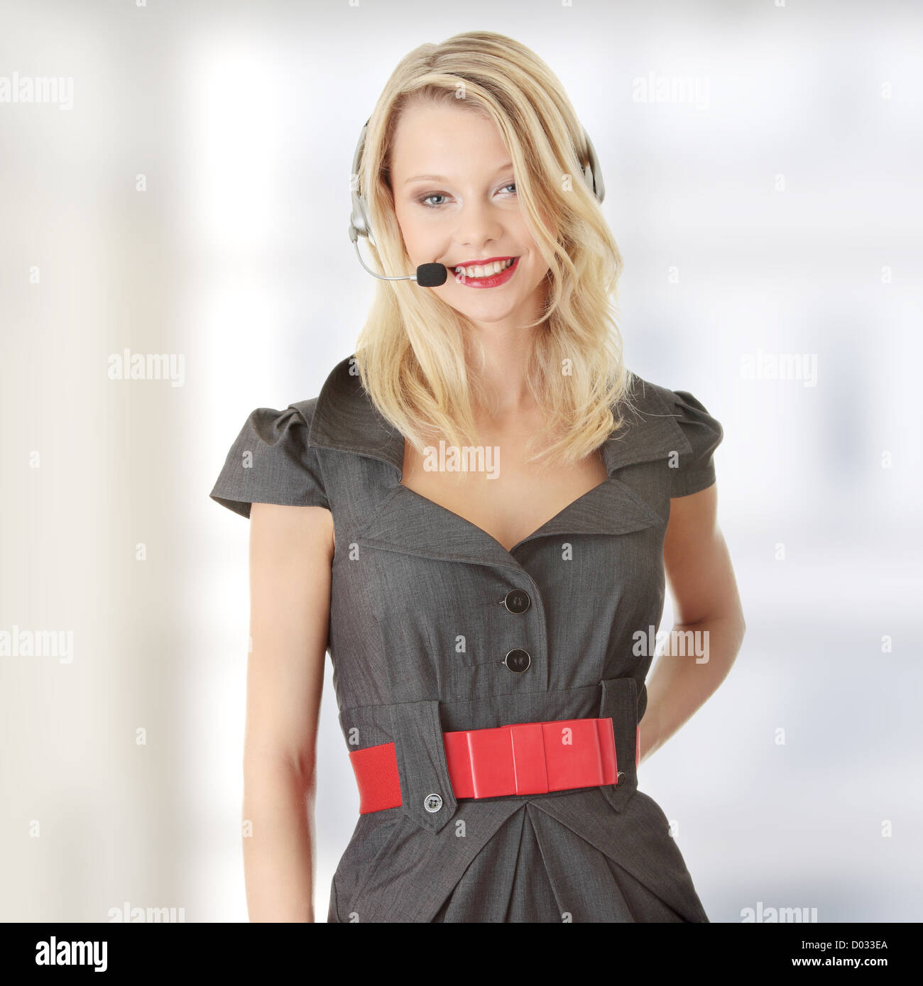 Call center woman Stock Photo - Alamy