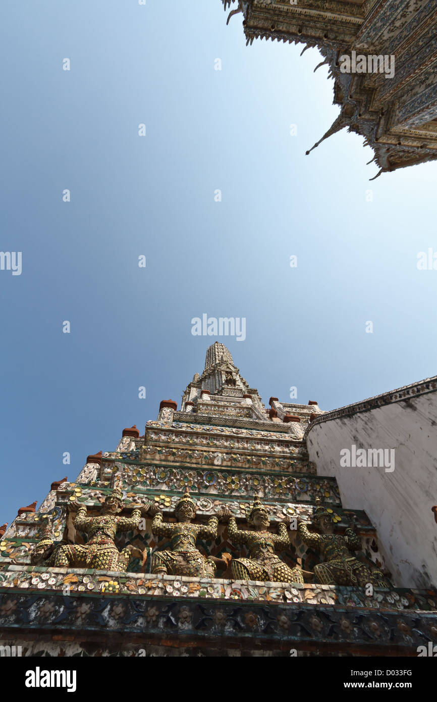 The main Stupa of the Temple Wat Arun in Bangkok, Thailand Stock Photo ...
