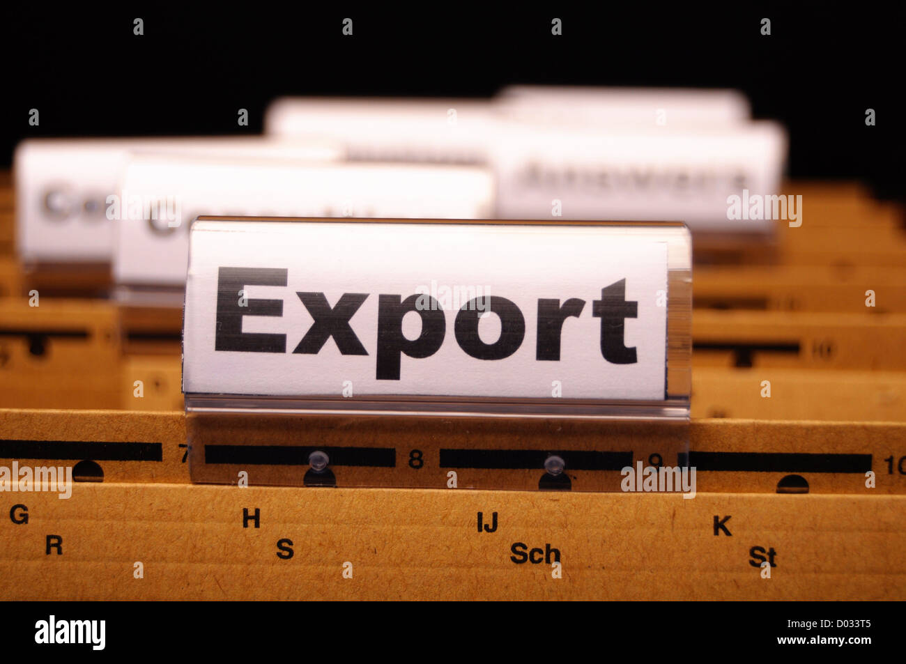 export word on business folder showing globalization trade or paperwork ...