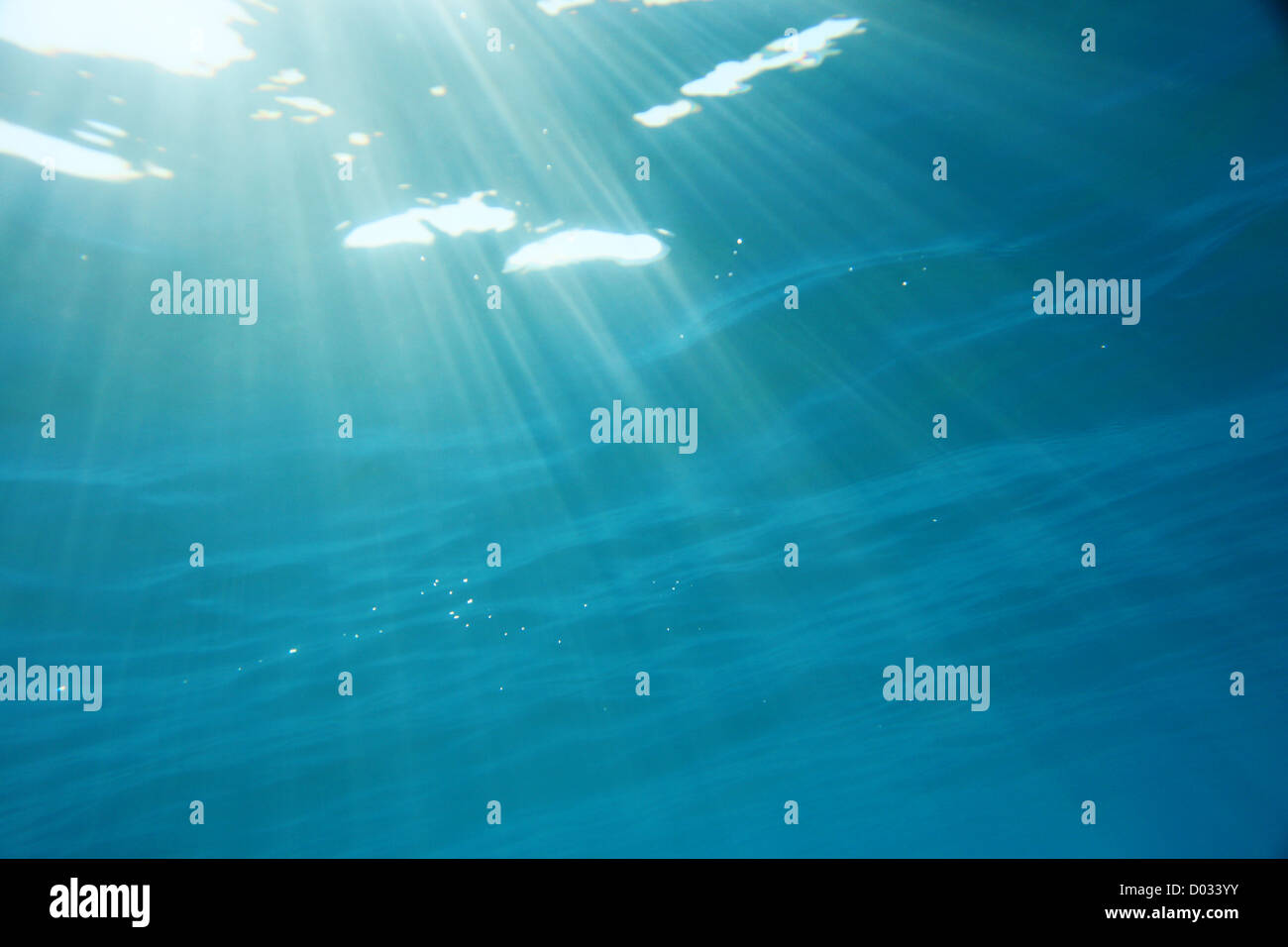 Water View from under the Ocean blue Stock Photo - Alamy