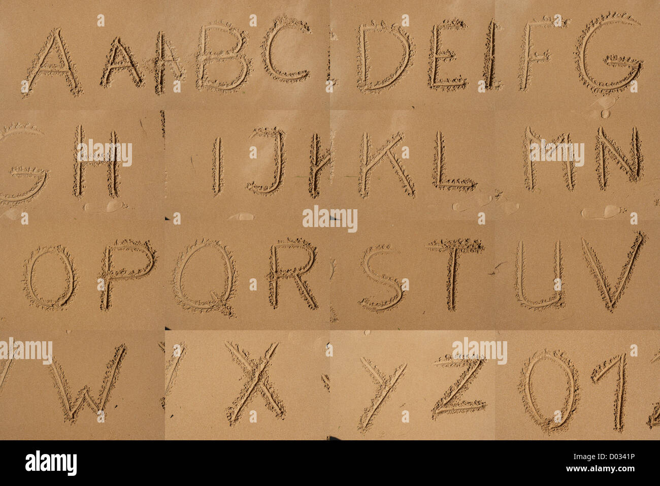 The alphabet beach hi-res stock photography and images - Alamy