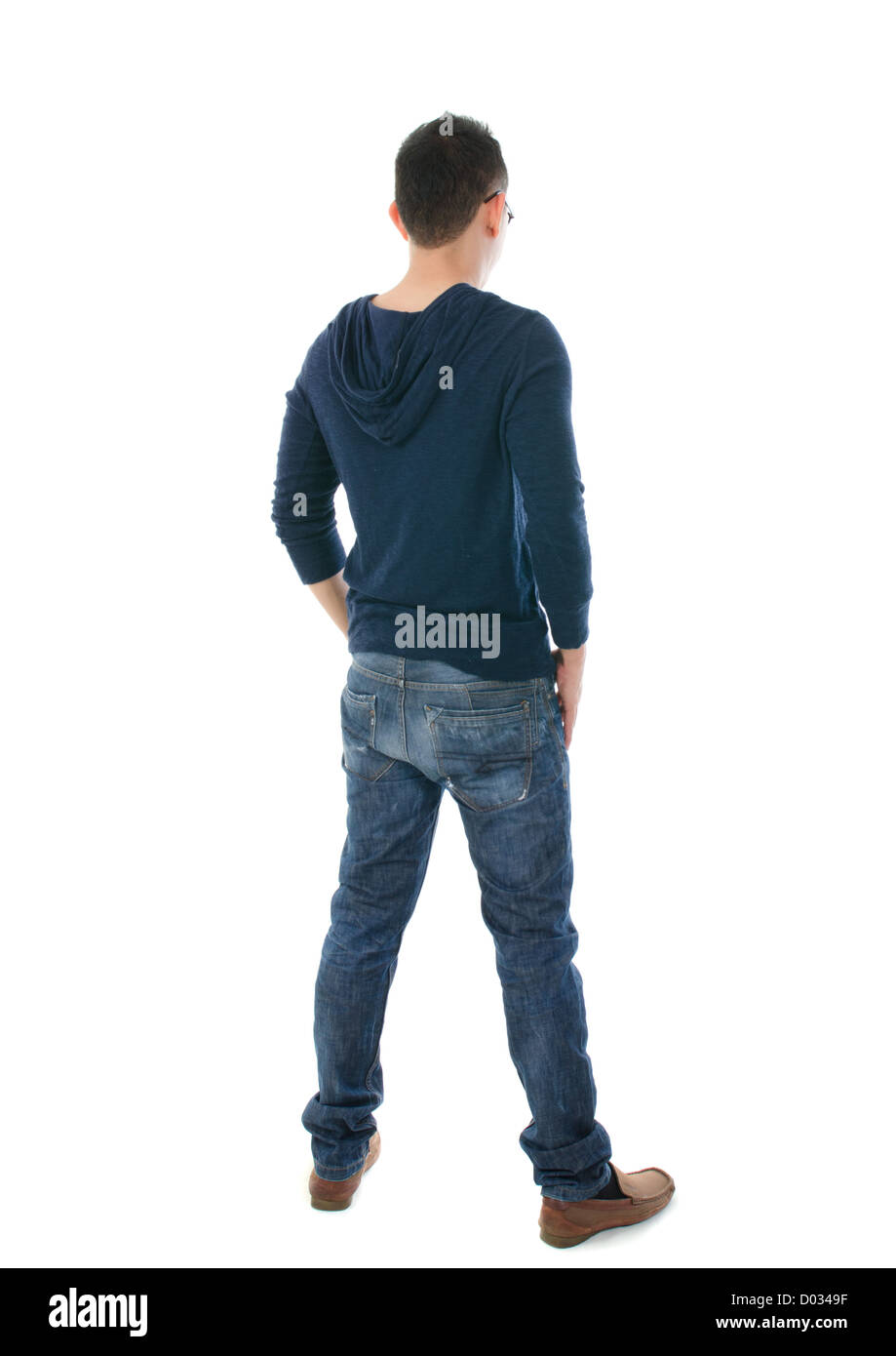 Asia man from behind Cut Out Stock Images & Pictures - Alamy