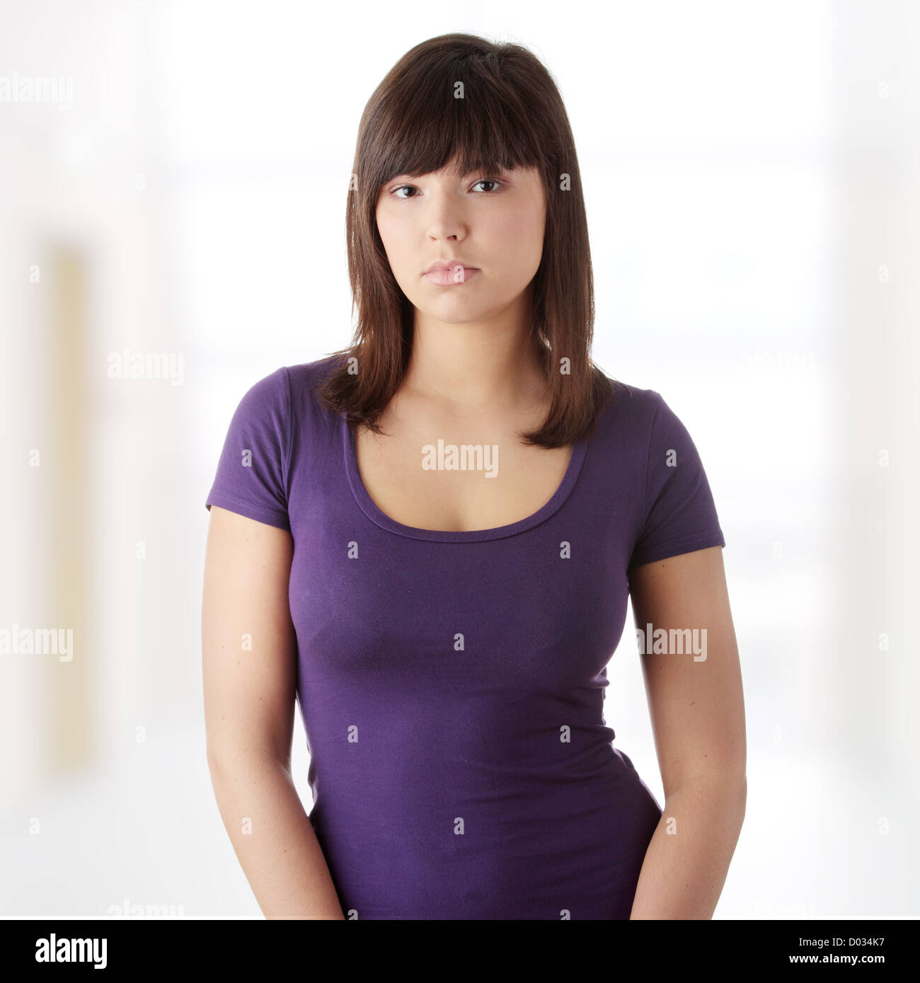 Beautiful teen woman portrait Stock Photo - Alamy