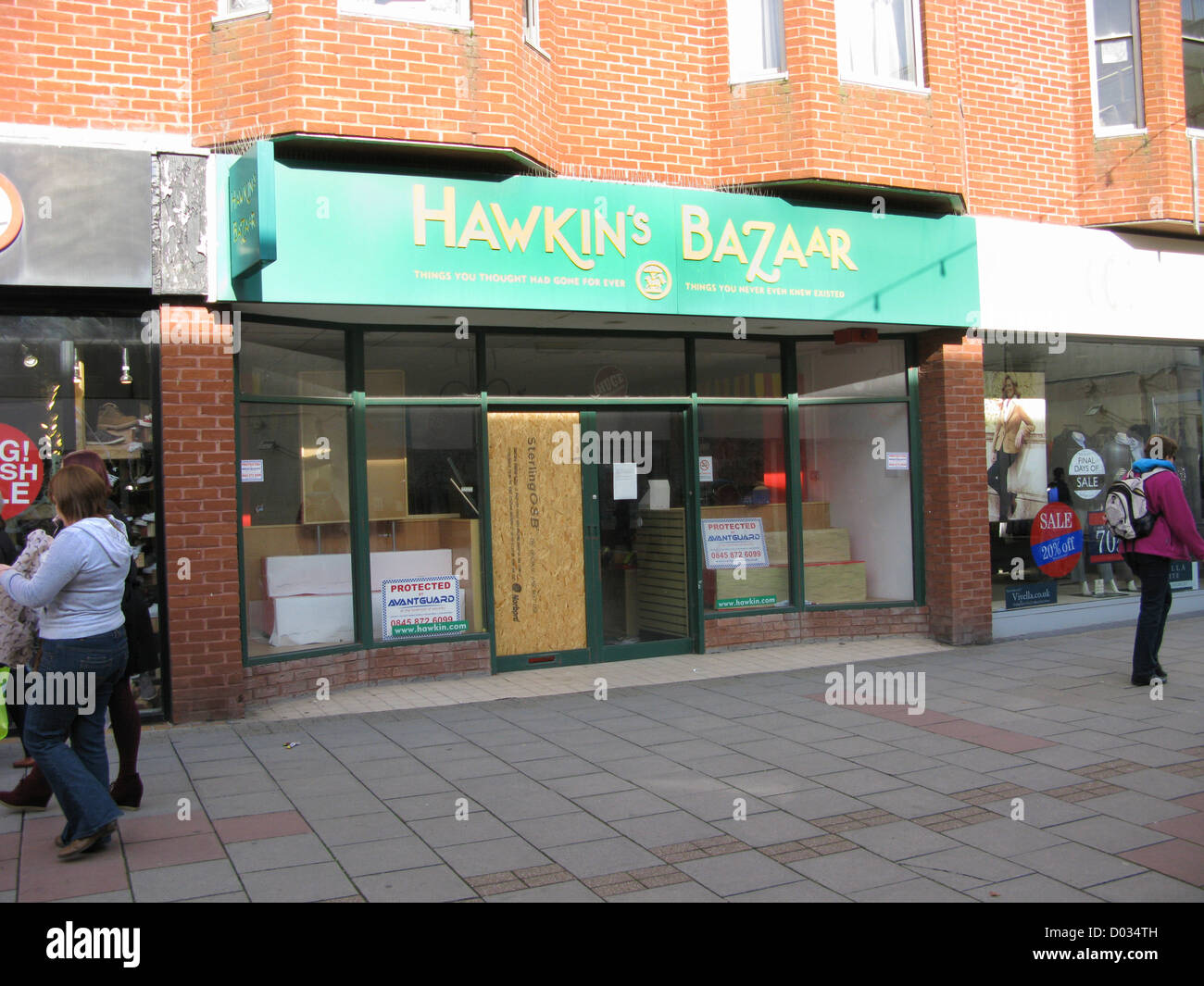 Hawkin's Bazaar retail shop now closed Worthing West Sussex UK Stock ...