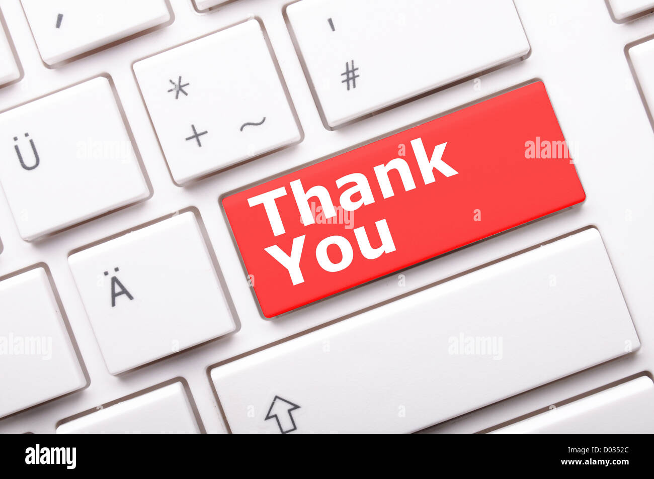 Thank concept key on keyboard hi-res stock photography and images - Alamy