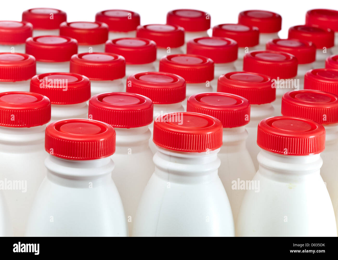Numbers of milk bottles Stock Photo - Alamy