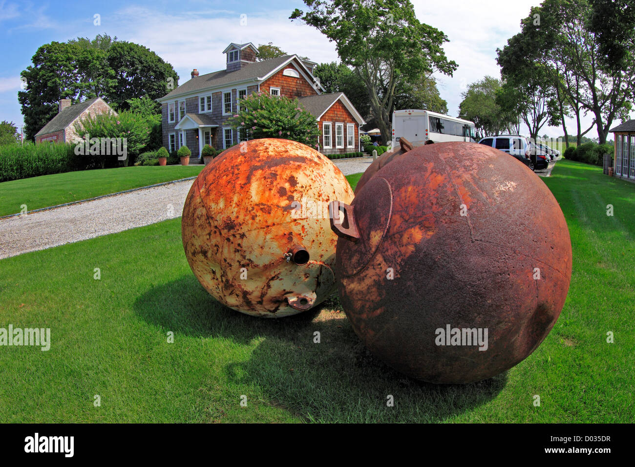Lawn objects Long Island New York Stock Photo - Alamy