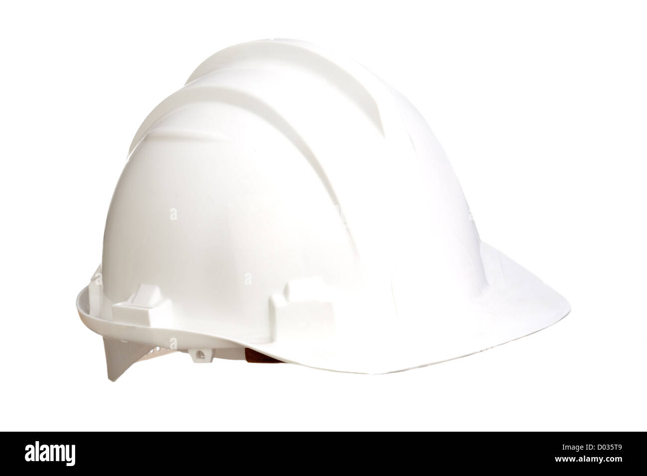 White helmet isolated on a over white background Stock Photo - Alamy