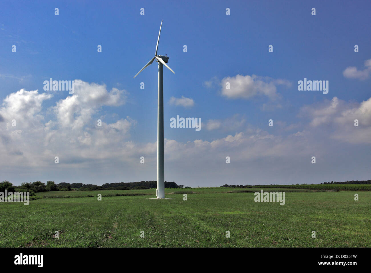 Wind turbine eastern Long Island New York Stock Photo - Alamy