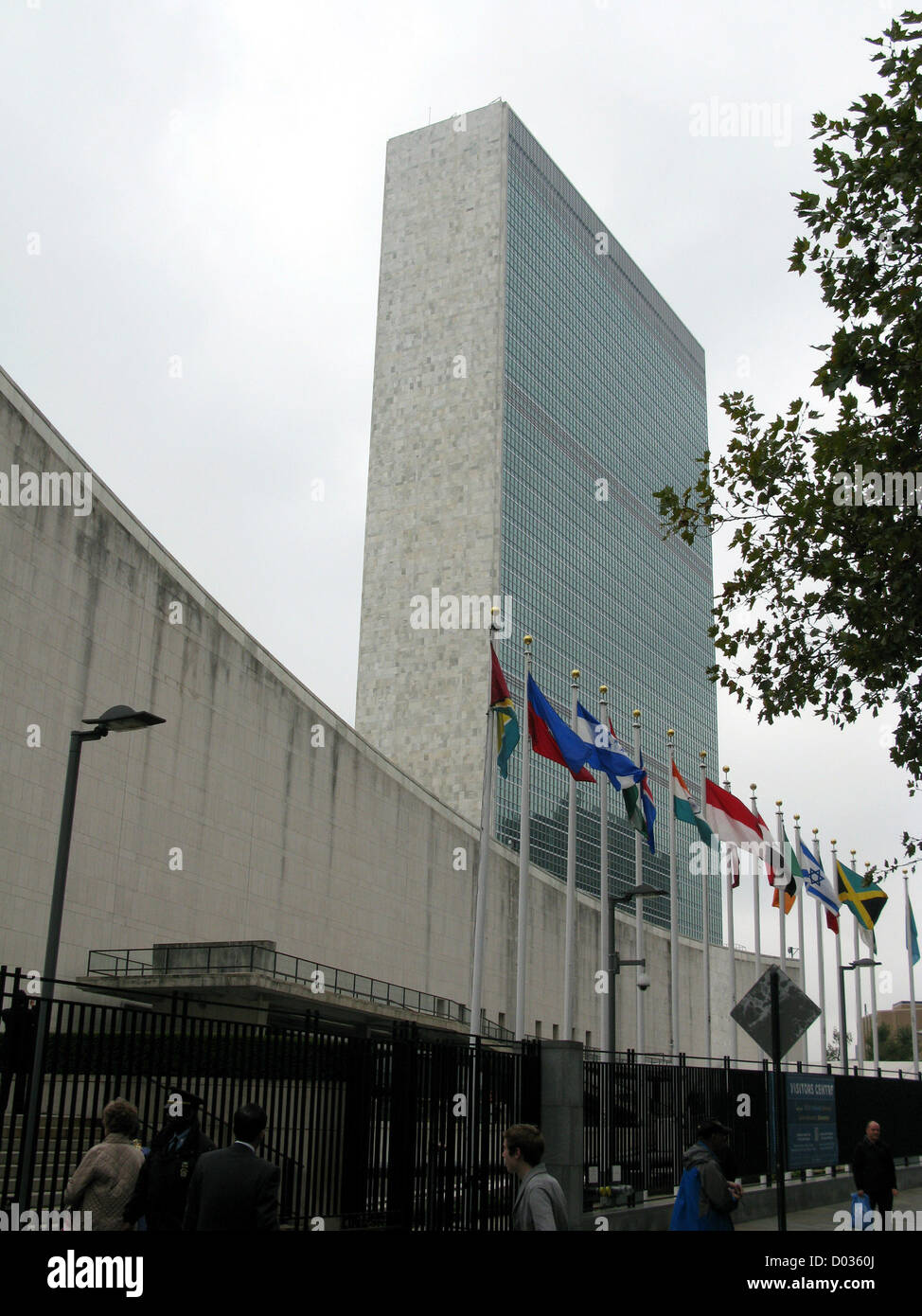 United Nations Building And Flags High Resolution Stock Photography and ...
