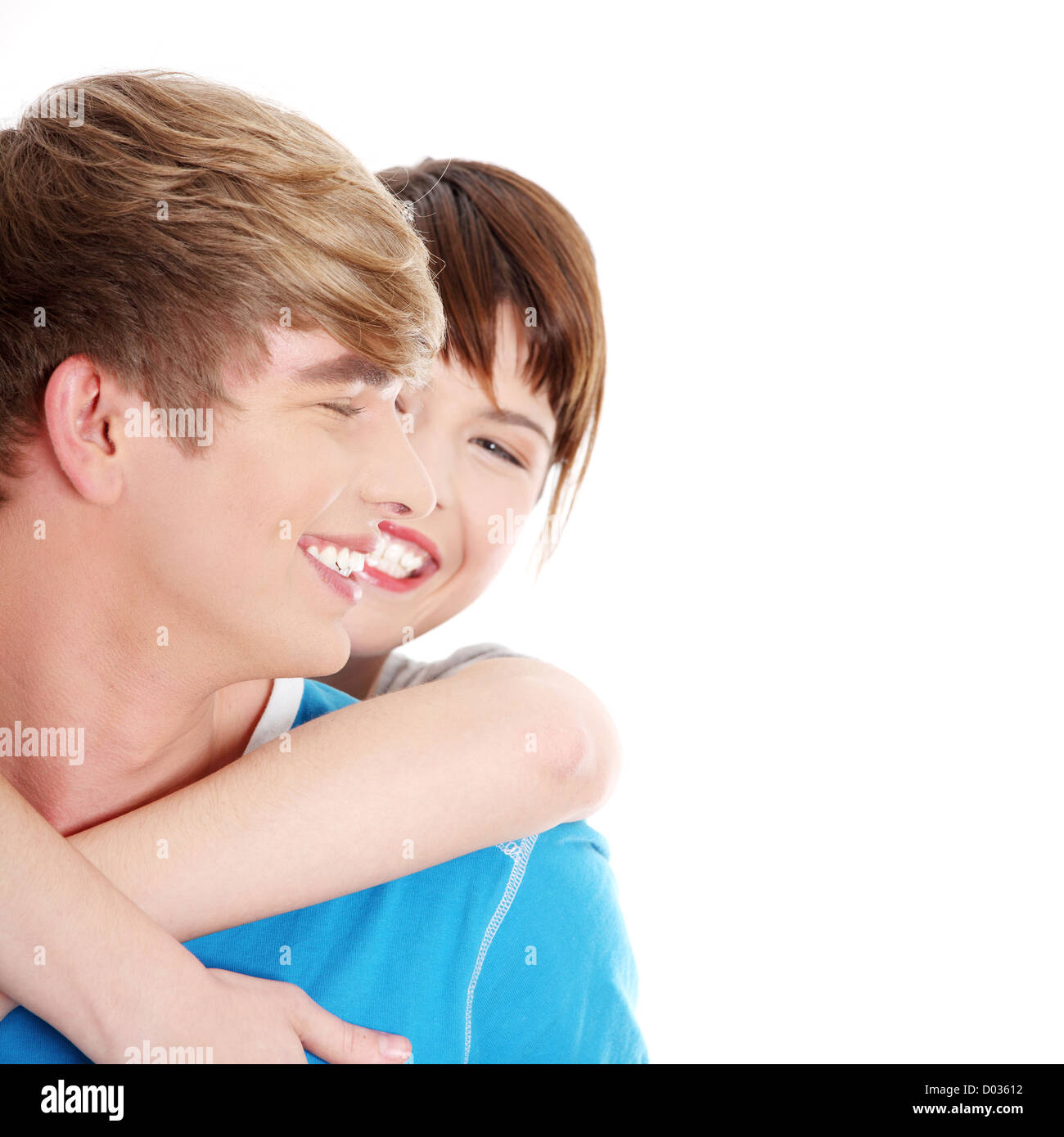Happy two friends Stock Photo - Alamy