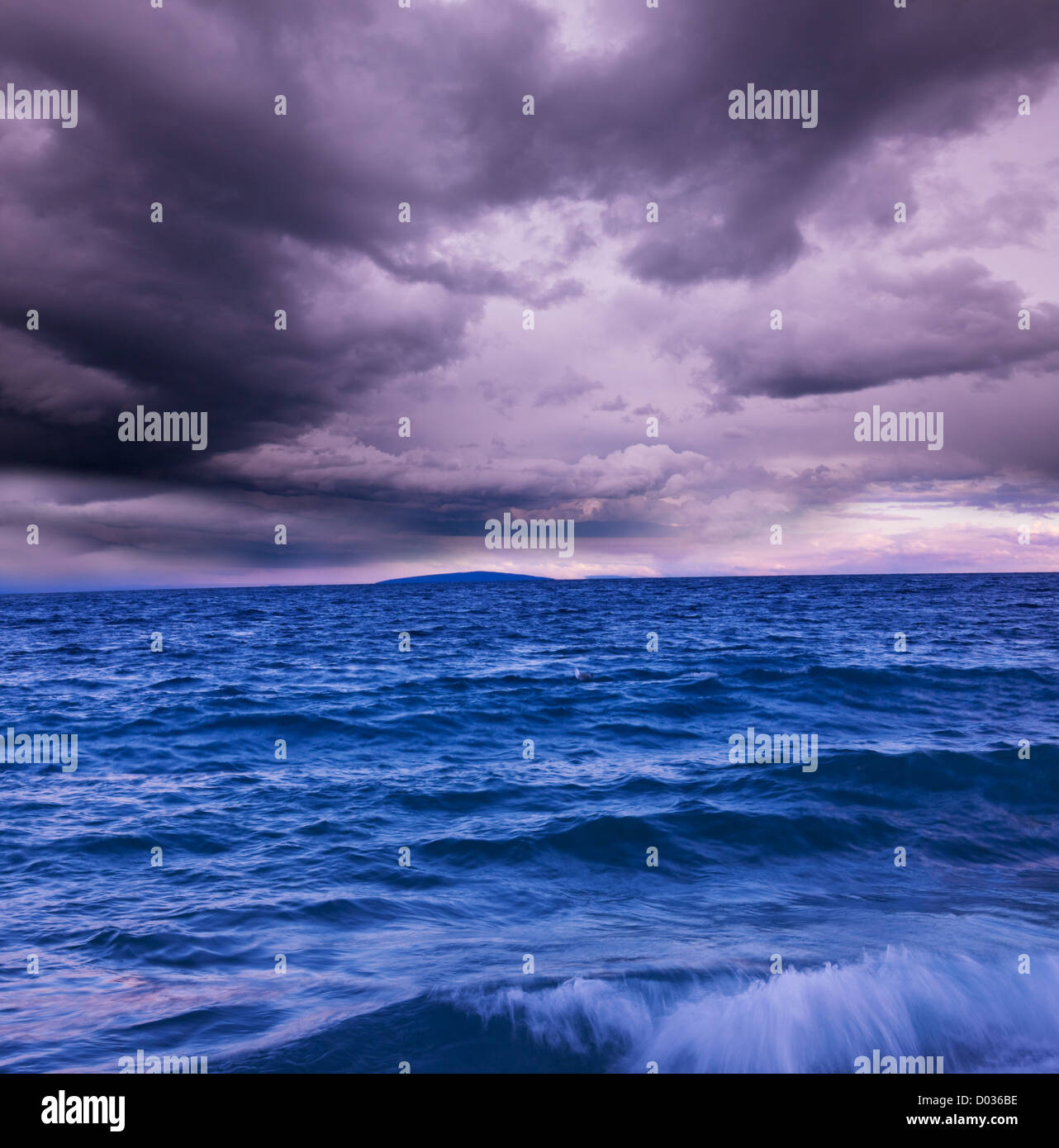 Storm in lake Stock Photo - Alamy