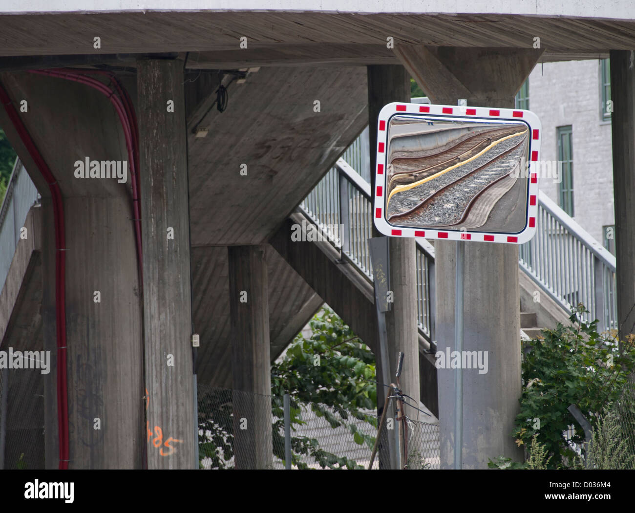 Mirrors in place in one of the metro stations in Oslo Norway, designed ...