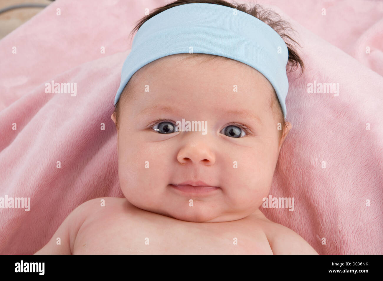 Photo of adorable baby newborn with blue eyes Stock Photo - Alamy