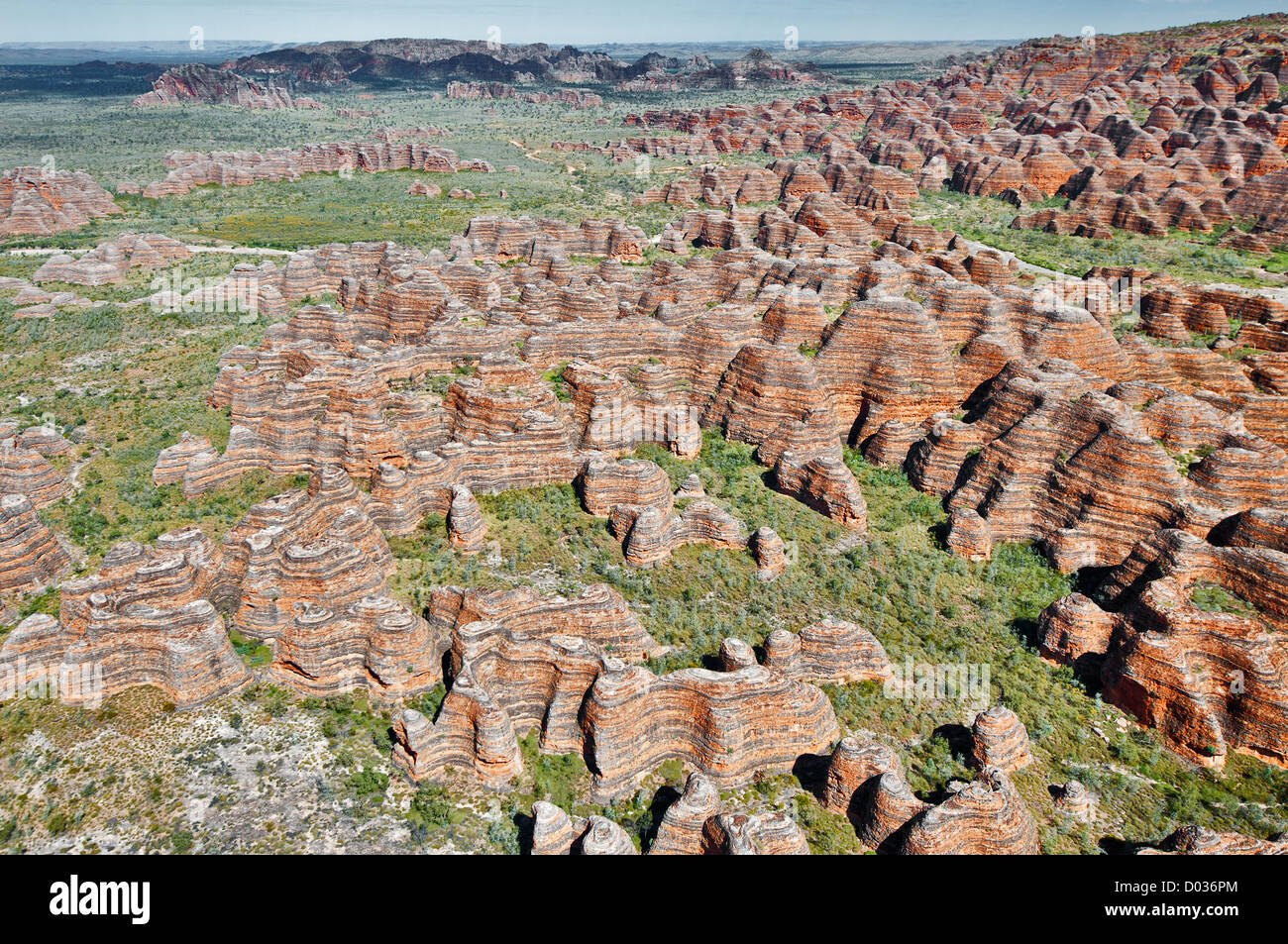 Aerial of the Beehive Domes in Purnululu National Park Stock Photo - Alamy