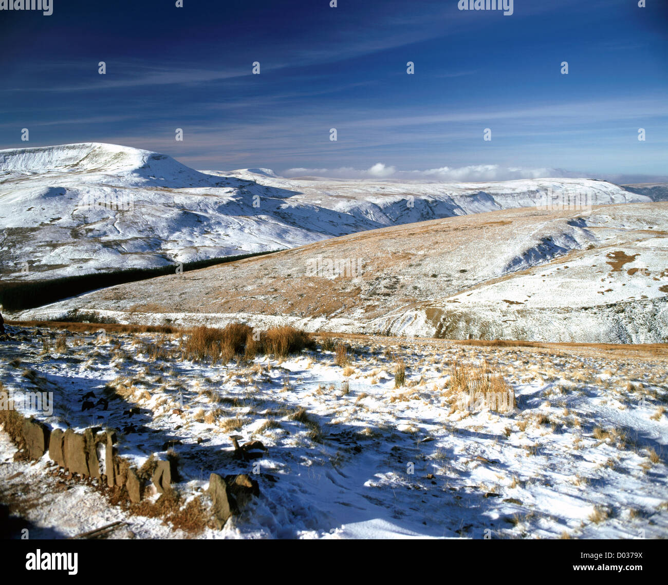Fan Fawr from Corn Du, Brecon Beacons National Park, Powys, Wales Stock ...