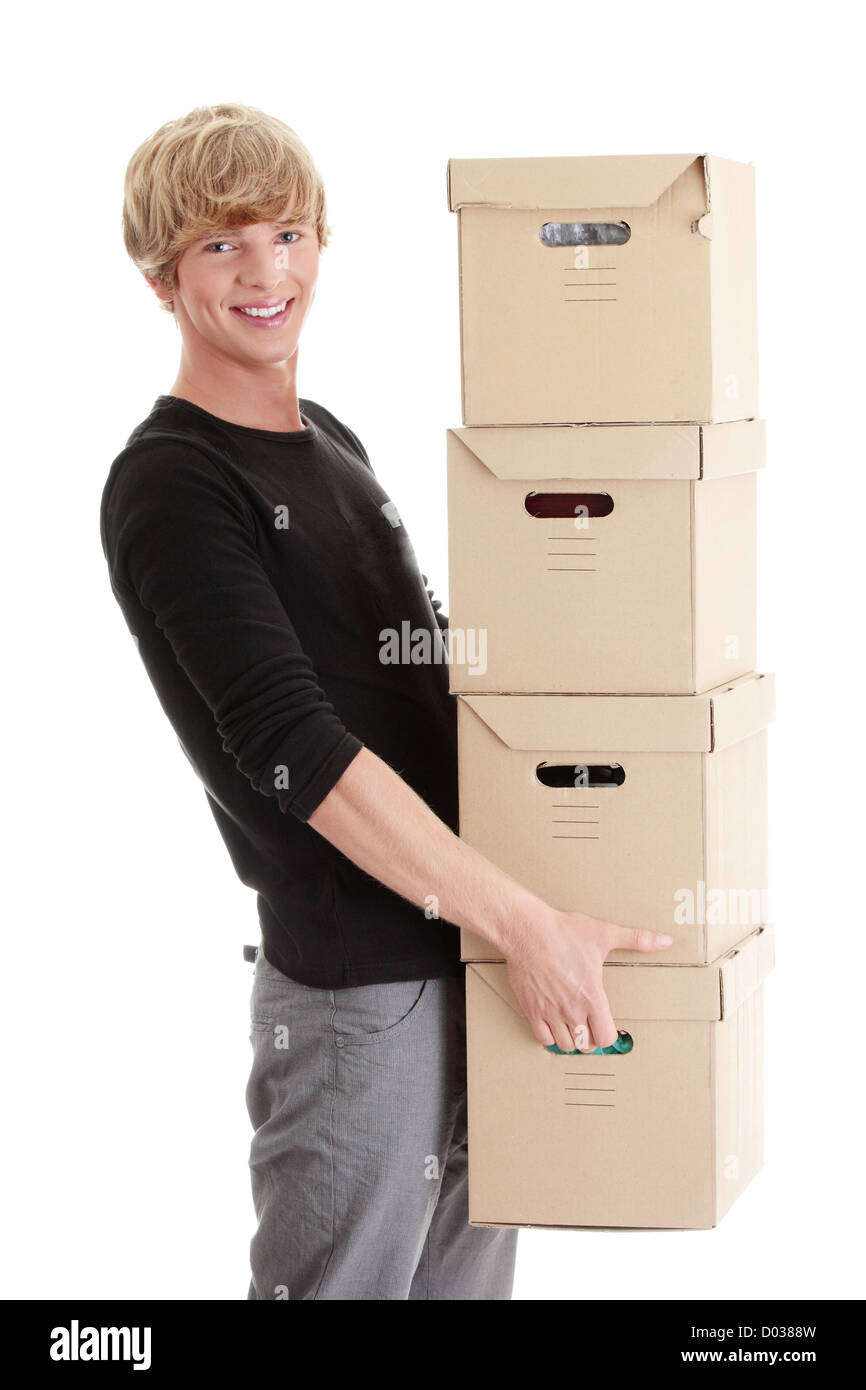 Heavy boxes up hi-res stock photography and images - Alamy