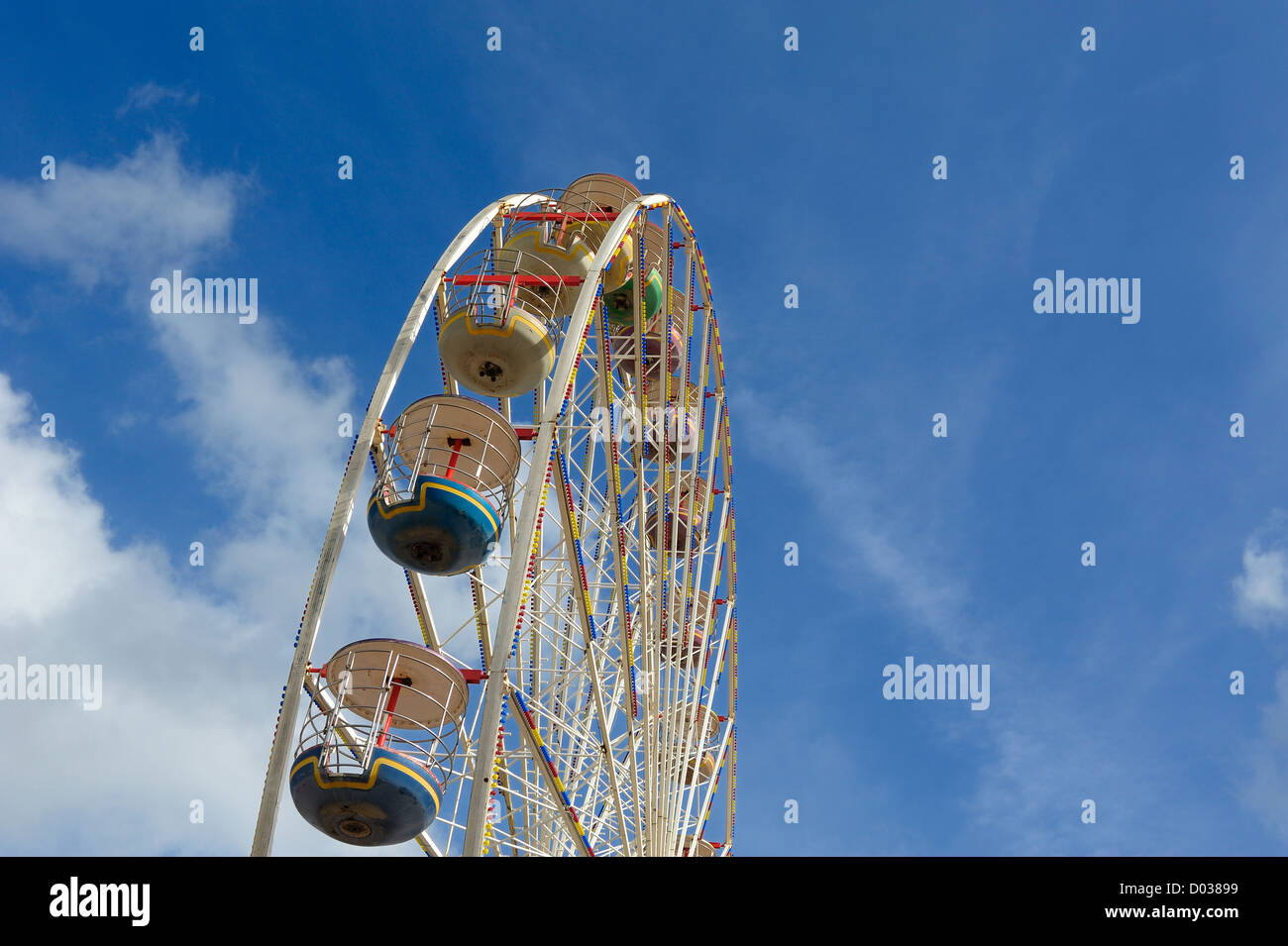 Empty ferris wheel blackpool lancashire england uk Stock Photo - Alamy