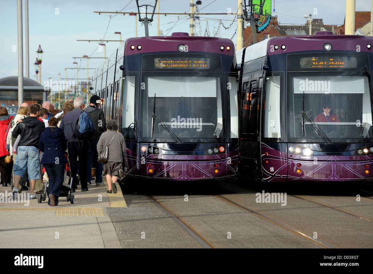 bombardier flexity 2 trams blackpool lancashire england uk Stock Photo ...