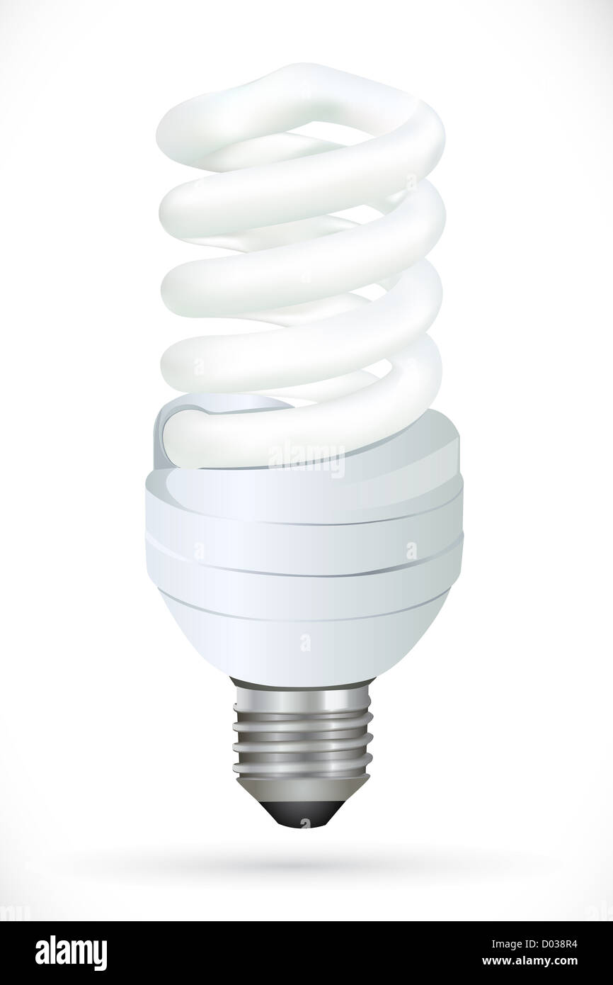 illustration of cfl on white background Stock Photo - Alamy