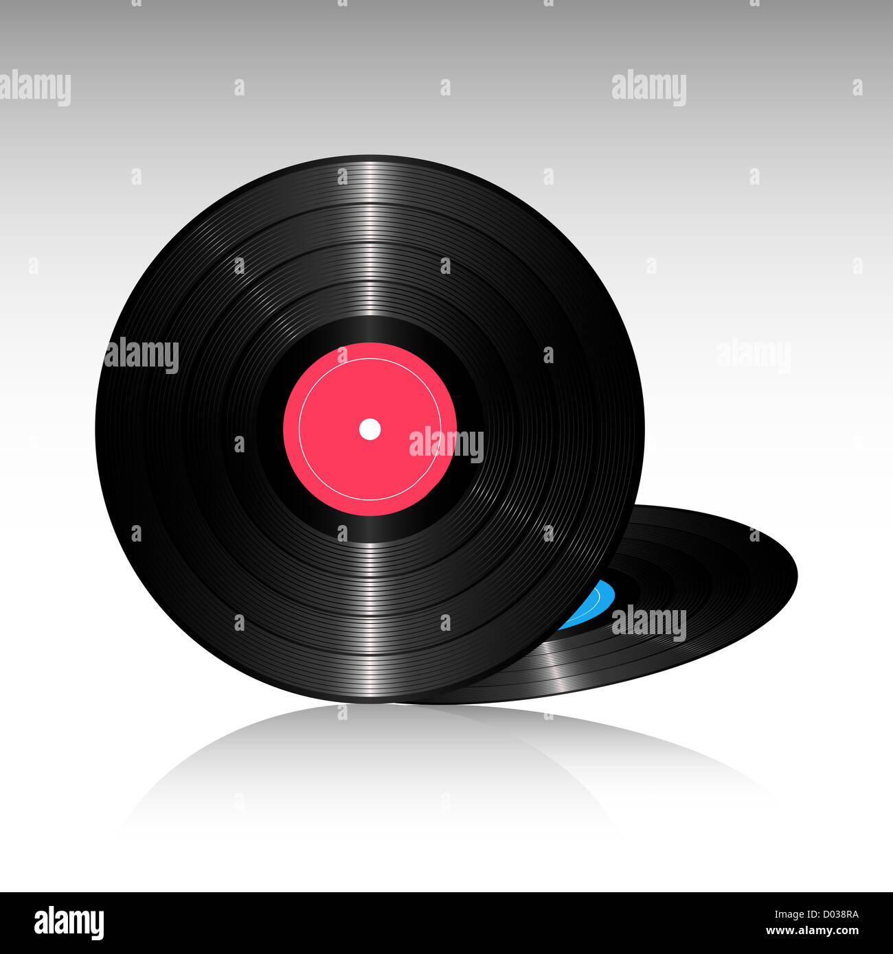 illustration of compact discs on white background Stock Photo - Alamy