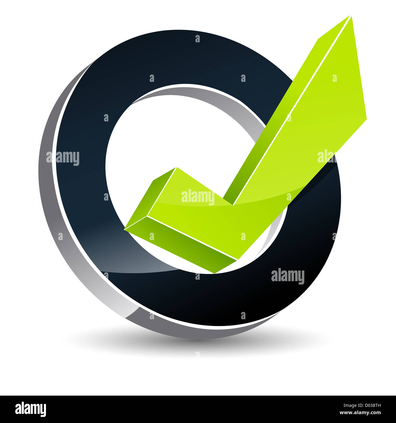 illustration of right sign on white background Stock Photo - Alamy