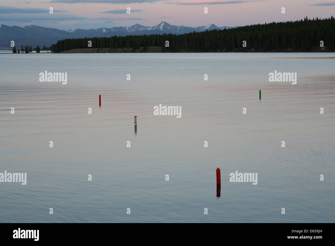 Yellowstone Lake near Bridge Bay Campground Yellowstone National Park ...