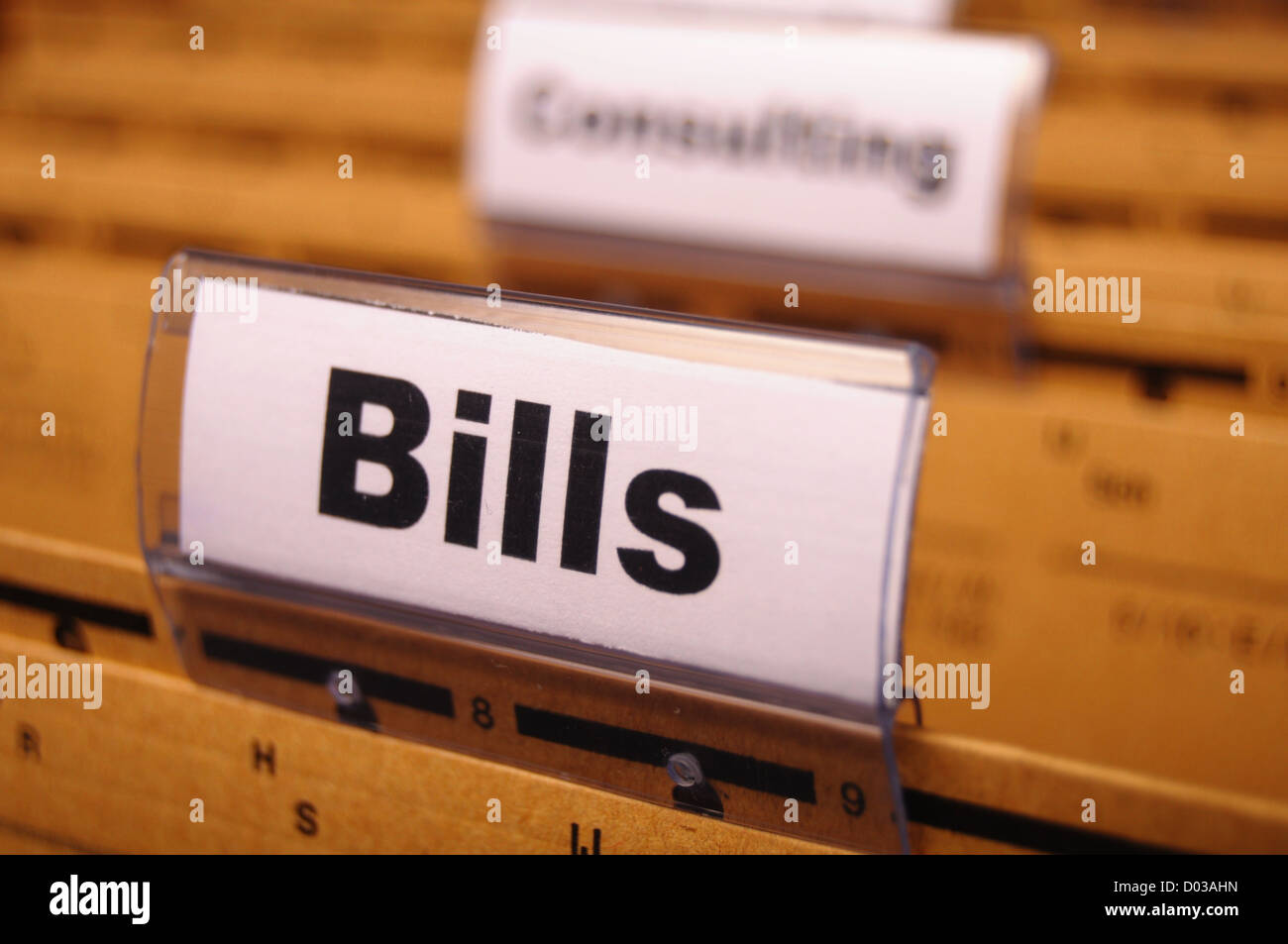 bill or bills word on paper riders showing payment or debts concept ...