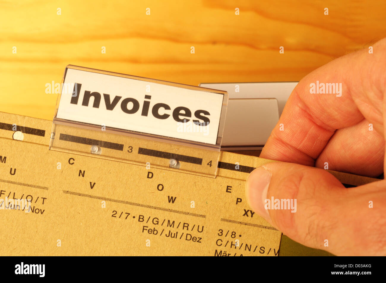 Invoices folder hi-res stock photography and images - Alamy