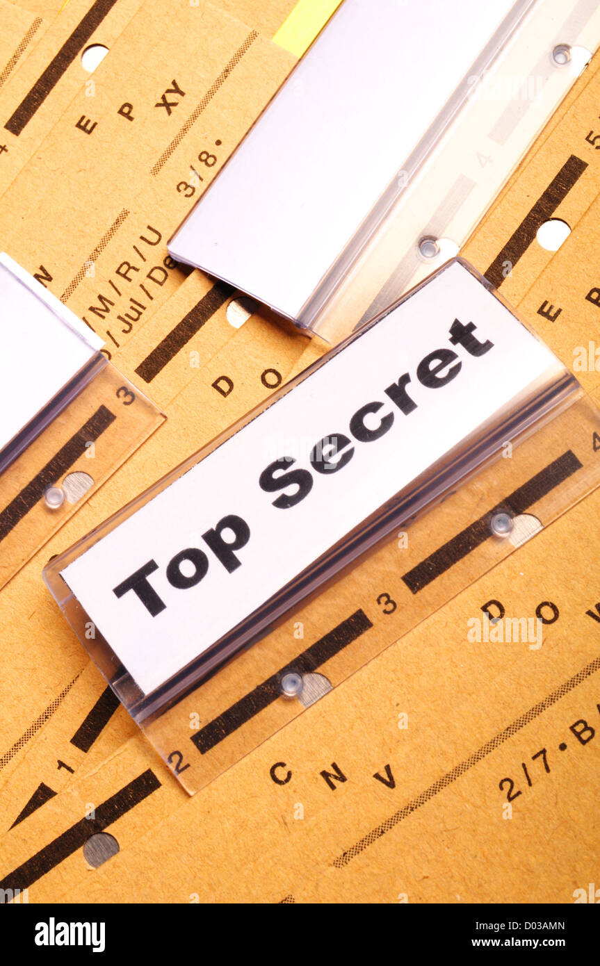 Top secret folder hi-res stock photography and images - Alamy