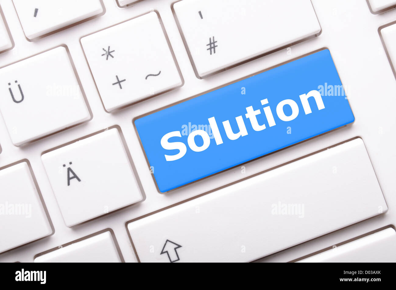 Solutions keyboard hi-res stock photography and images - Alamy