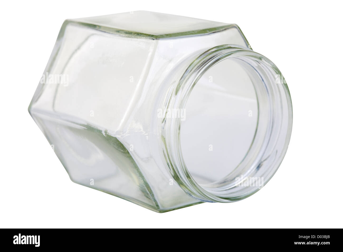 Close up of a small jam jar isolated on white background with clipping ...